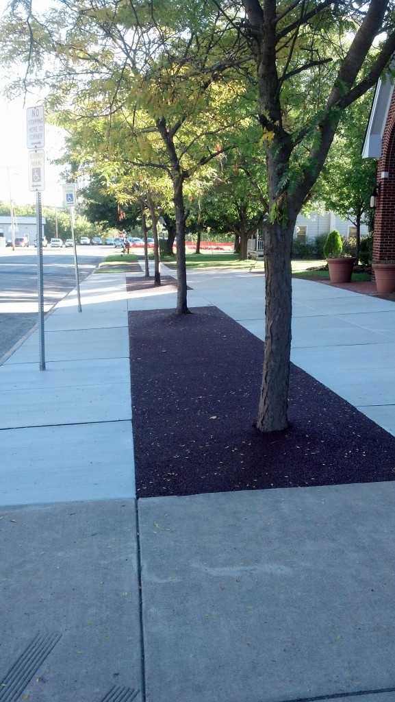 Concrete sidewalk and Flexi-Pave at St. Pats Chuch, Syracuse NY ...